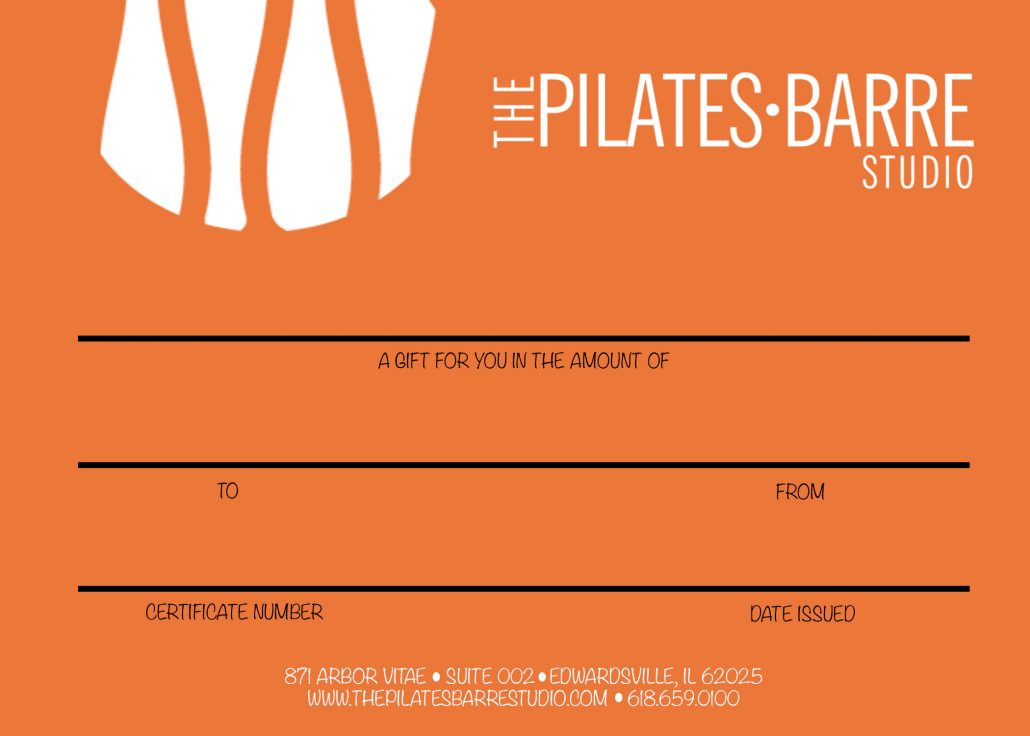 Gift Cards - THE PILATES BARRE STUDIO